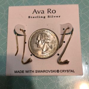 Ava Ro | Jewelry | Ava Ro Gold Sterling Silver Wire Drop Earrings ...